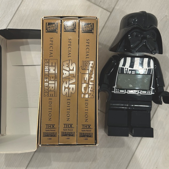 Lego | Other | Lego Darth Vader Alarm Clock And Original Trilogy Vhs ...